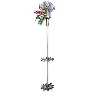 COSMOSTAR 55 Gallon Pneumatic Agitator 1/2 HP, 7 N.M Clamp Mount Tank Barrel Drum Mixer | Paint Agitator, Pneumatic Bracket Mixer, Paint Stirring Machine Bracket Air Agitator Paint Mix Tool