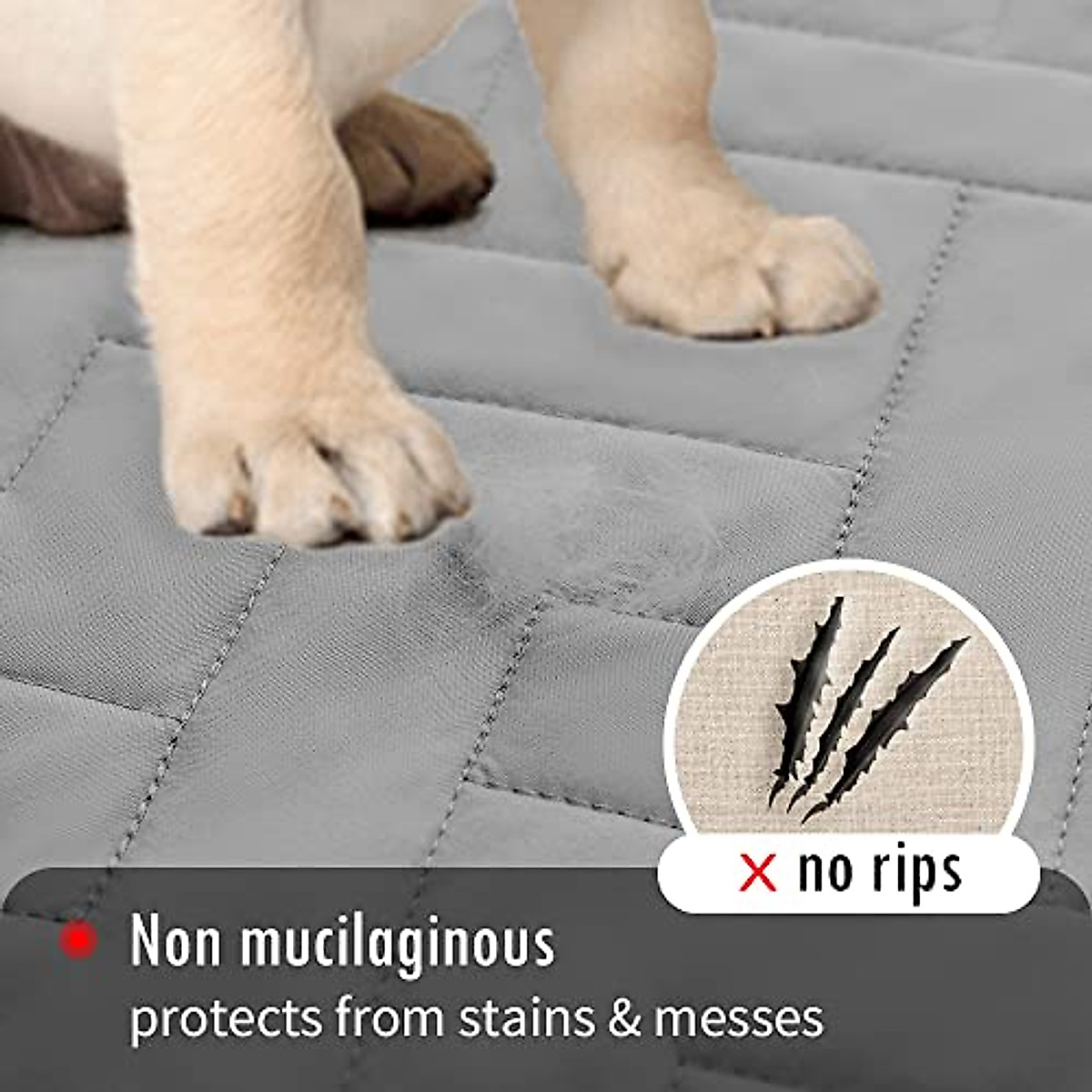 fuguitex Waterproof Dog Bed Cover Couch Cover for Pet Anti-Slip Blanket for Loveseat Sofa Recliner L-Shape Sofa Furniture Protrctor Cat Mat Pet Pad