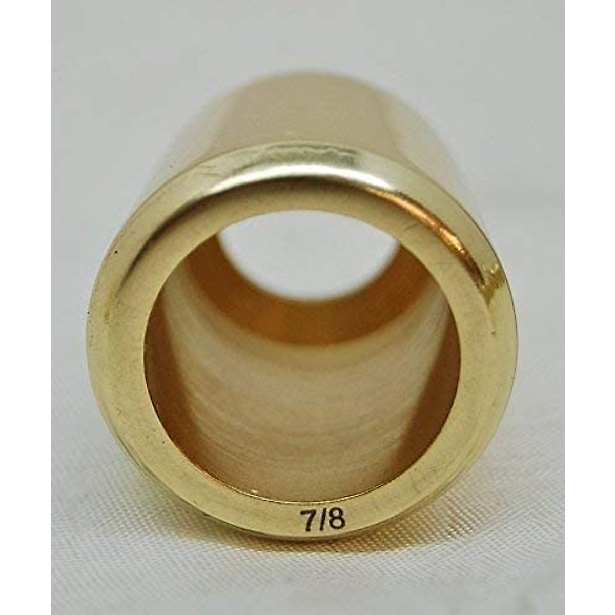 Set of 6 Solid Brass Candle Followers, Candle Toppers for 7/8" Diameter Candles (6 Pieces)