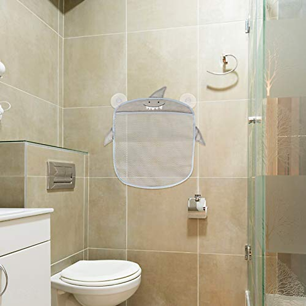 Kisangel 2pcs Baby Toy Storage Bag Hanging Bath Toy Storage Bath Toy Organizer Mesh Net Bin Baby Bathtub Game Holder Bathroom Wall Mounted Storage Tray Bag Shower Caddy