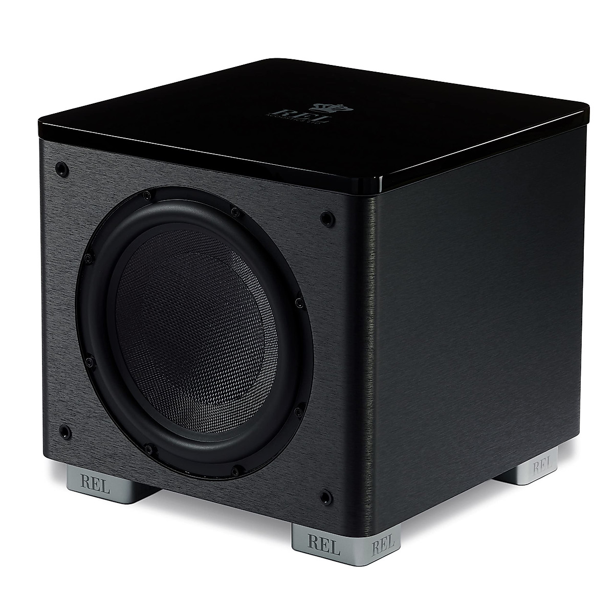 REL Acoustics HT/1003 MKII Subwoofer, HT-Air Wireless compatible, Line Grained Black Composite