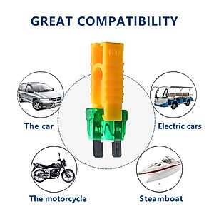 AYAOQIANG 528 pcs Assorted Standard Auto Car Truck Blade Fuses Assortment - 2A 3A 5A 7.5A 10A 15A 20A 25A 30A 35A 40A-ATC/APR/ATO+ATM Boat Automotive Replacement Fuses Kit