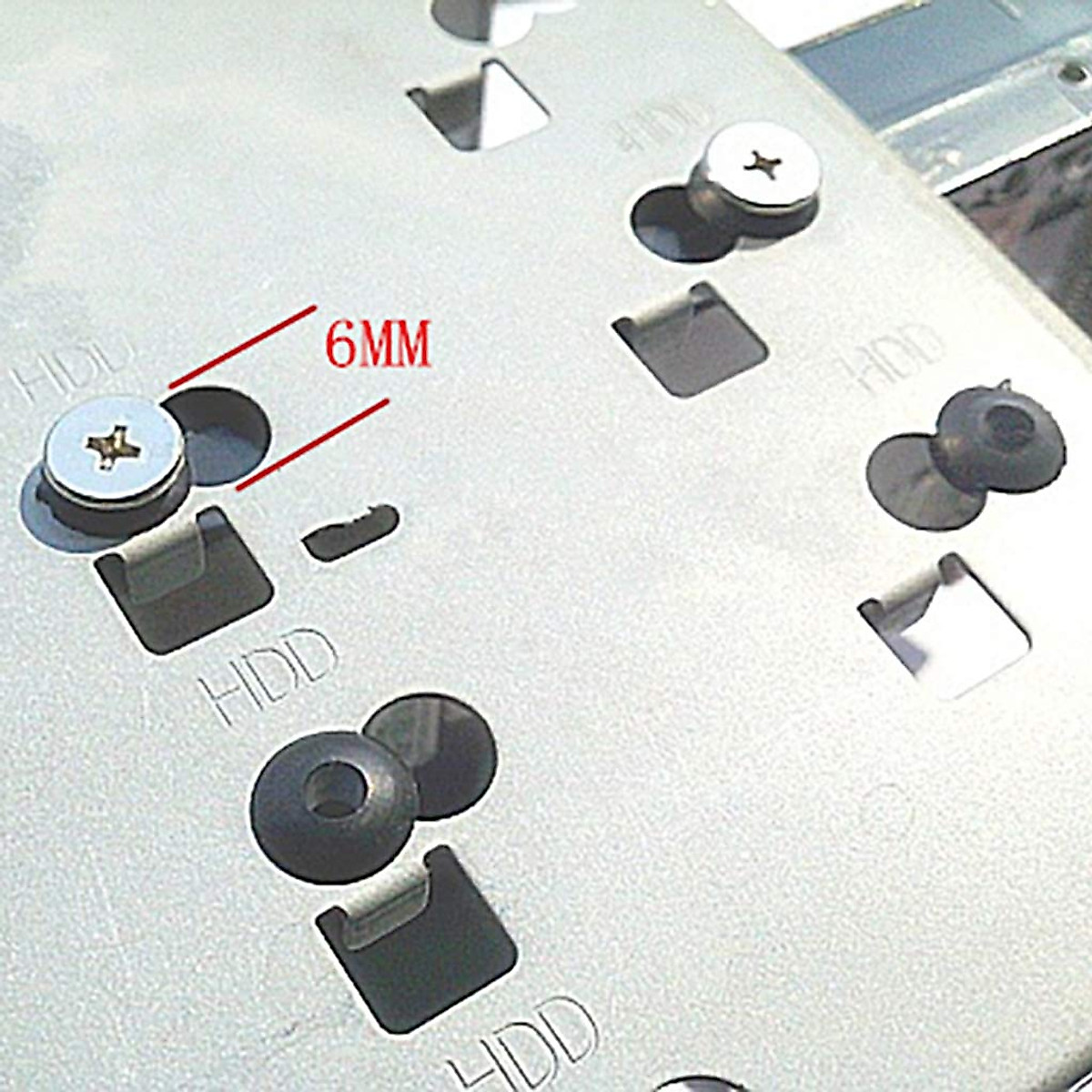 Sara-u 20pcs Computer Case Shockproof Screws + Shock Absorption 3.5-inch HDD Shock Absorption Screws