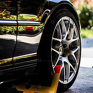 Zone Tech 2-Pack Security Wheel Chock Lock- Trailer Clamp Boot Tire Claw - Premium Quality Heavy Duty Stabilizer Anti- Theft -Protective for Parking Car, Trailer, Truck and SUV