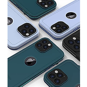 LOVE BEIDI Design for iPhone 12 Pro Max case Waterproof 6.7'', Full Body Shockproof Phone Case for iPhone 12 Pro Max Case with Screen Protector, Dust Proof Cover for iPhone 12 Pro Max (Turquoise)