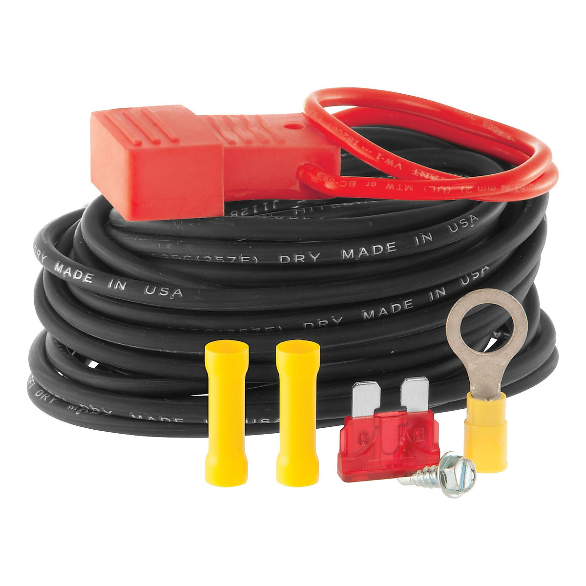 CURT 55151 Powered Converter Wiring Kit for Tail Light Converter, 10 Amps , Black