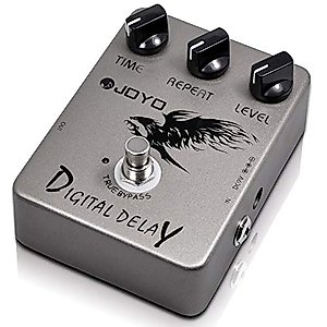JOYO Digital Delay Effect Pedal for Electric Guitar & Bass Delay Time Range 25ms-600ms Sounds "Analog" Delay - True Bypass (JF-08)