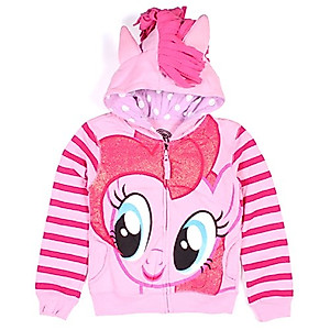 My Little Pony Toddler Girls' Pinky Pie Cosplay Hoodie, Pinkie Pie, 5-6
