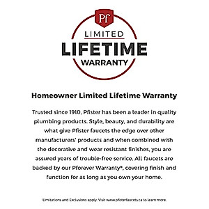 Pfister Pasadena Bathroom Sink Faucet, 8-Inch Widespread, 2-Handle, 3-Hole, Brushed Nickel Finish, LF049PDKK