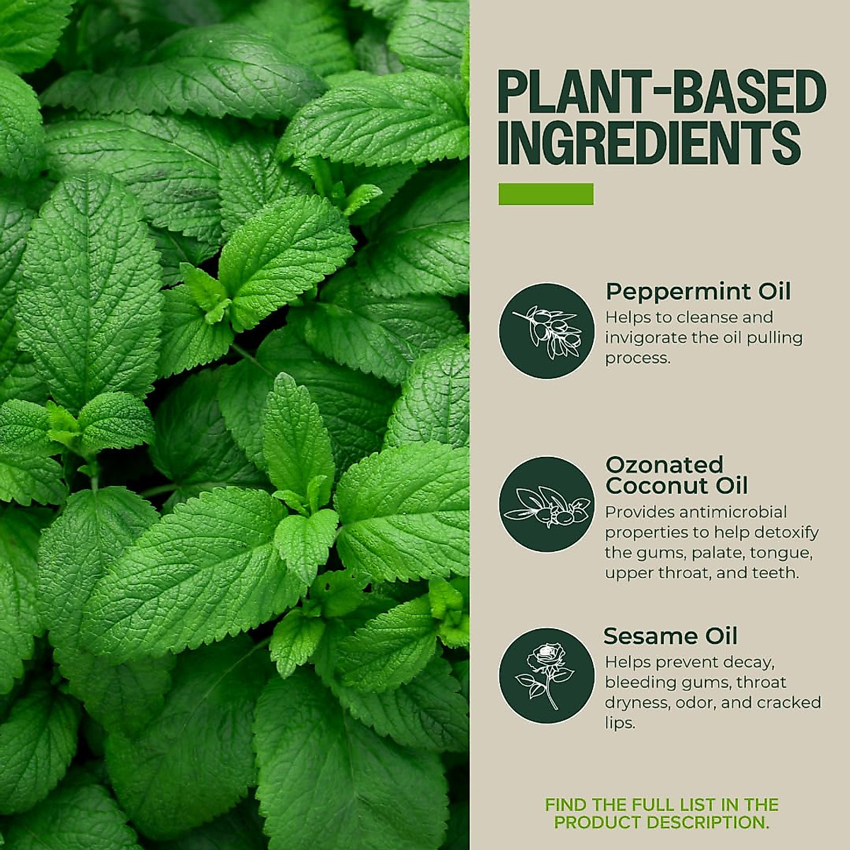 PurO3 Ozonated Oil Pulling Solution - Organic, Ozonated Coconut Oil Pulling for Teeth and Gums - Ozone Infused Oil Pulling Solution - Non-Toxic Teeth & Gum Pulling Oil with Peppermint, 8 oz