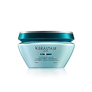 Kerastase Resistance Masque Force Architecte Hair Mask | Reconstructing Hair Mask | Strengthens Hair and Prevents Breakage | With Ceramides and Pro-Keratine Complex | For Dry & Damaged Hair | 6.8 Fl Oz