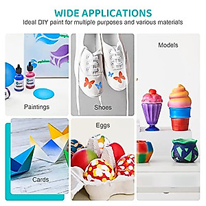 UPGREY Airbrush Paint, 18 Color Airbrush Paint Set, Opaque & Neon Colors, Water Based Acrylic Airbrush Paint Kit for Artists, Painting on Canvas, Wood (18 Colors (30 ml/1 oz))