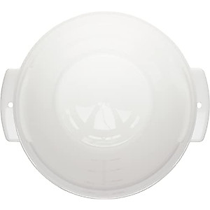 Carlisle FoodService Products CFS StorPlus Plastic Round Food Storage Container, 8 Quart, White, (Pack of 12)