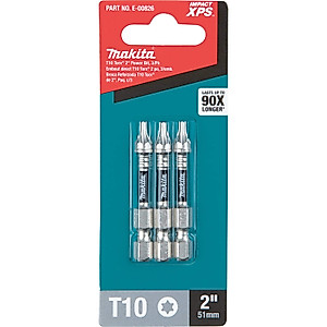 Makita E-00826 Impact XPS™ T10 Torx 2" Power Bit, 3/pk