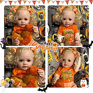 QARUQASE Lifelike Reborn Baby Dolls - 22inch Realistic Baby Doll Newborn Baby Dolls Full Vinyl Body Poseable Real Life Baby Dolls Girl with Hair for Kids Age 3+