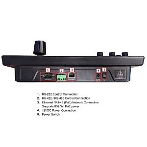 PTZOptics 30X-SDI Gen 2 Live Streaming Broadcast Camera (White) (PT30X-SDI-WH-G2) + PT-Joy-G4 4D IP Controller (GEN4) - Camera and Joystick Controller Bundle