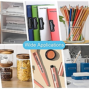 7 Pack, MarkDomain Compatible Label Tape Replacement for Brother TZe-251 Tape 24mm 0.94 White Tape and TZe-131 0.47" x 26.2'(12mm x 8m) Laminated P Touch Label Maker Tape, Black on White & Clear