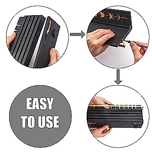 GLOBLELAND Luna Phase Wooden Crystal Pendulum Wall Shelf Witch Hanging Crystal Organizer Holder Crystal Shelf Display for Wall Pendulum Stand for Stone Divination Tarot Oracle Card