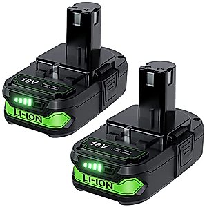 Bonacell 2Pack 【Upgrade】 18V 3800Ah Replacement Battery for Ryobi 18V Lithium Battery ONE+ Plus P102 P103 P104 P105 P106 P108 P107 P109 for Cordless Power Tools