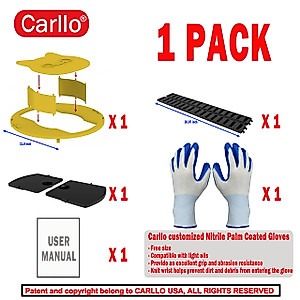 2024 Carllo New Upgraded-Bucket Lid Mouse Trap-Auto Reset Multi Catch-5 Gallon Bucket Compatible-Humane Mouse Trap-Flip Mouse Trap Indoor for Home and Outdoor-Free Hand Glove