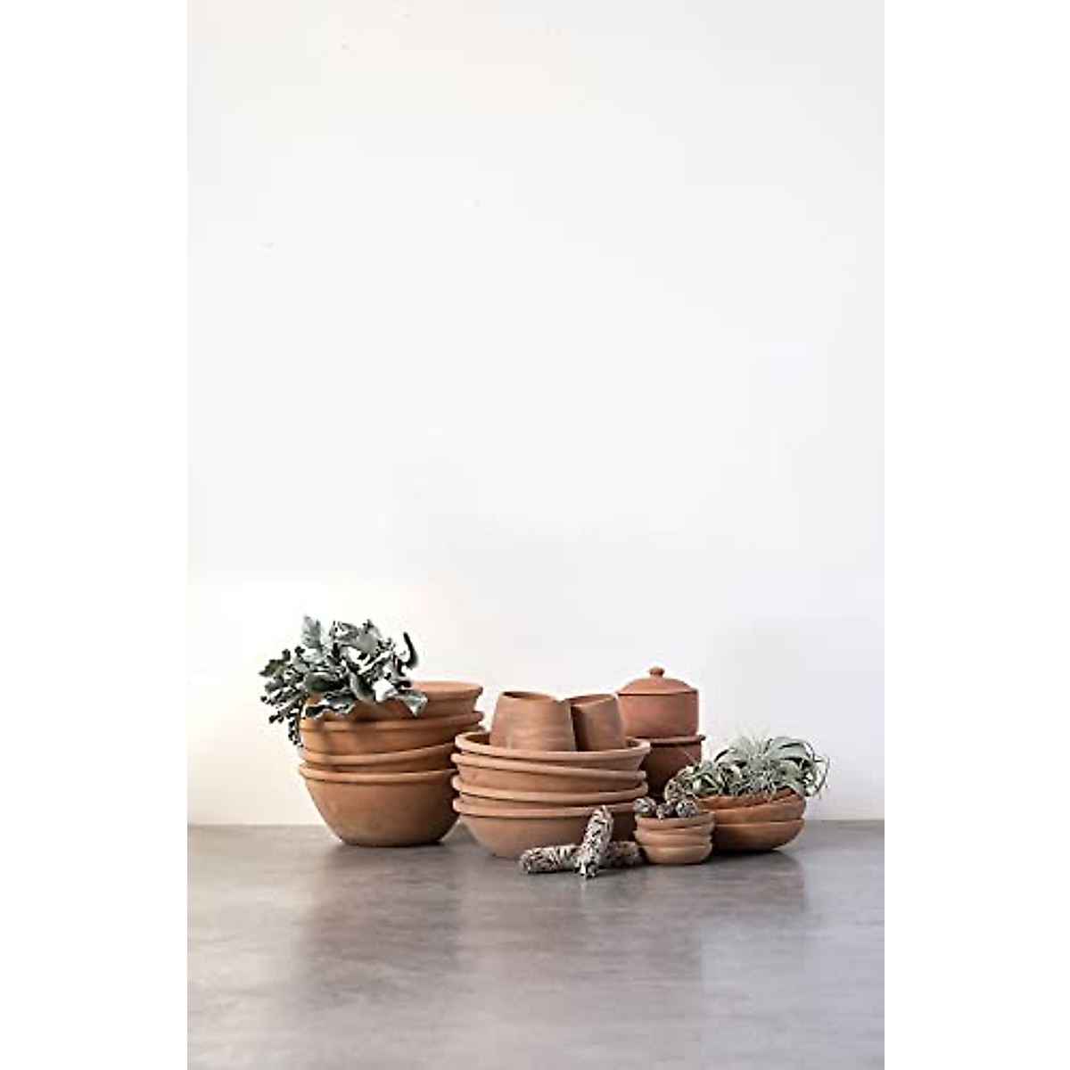 Creative Co-Op Unglazed Bowl, 1.5", Natural Terracotta