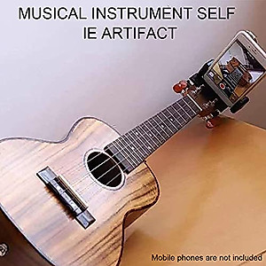Cell Phone Holder, Guitar Bass Head Phone Holder, Live Broadcast Bracket Clip for Smart Phones with 360° Swivel Adjust(1Pc Phone Holder)