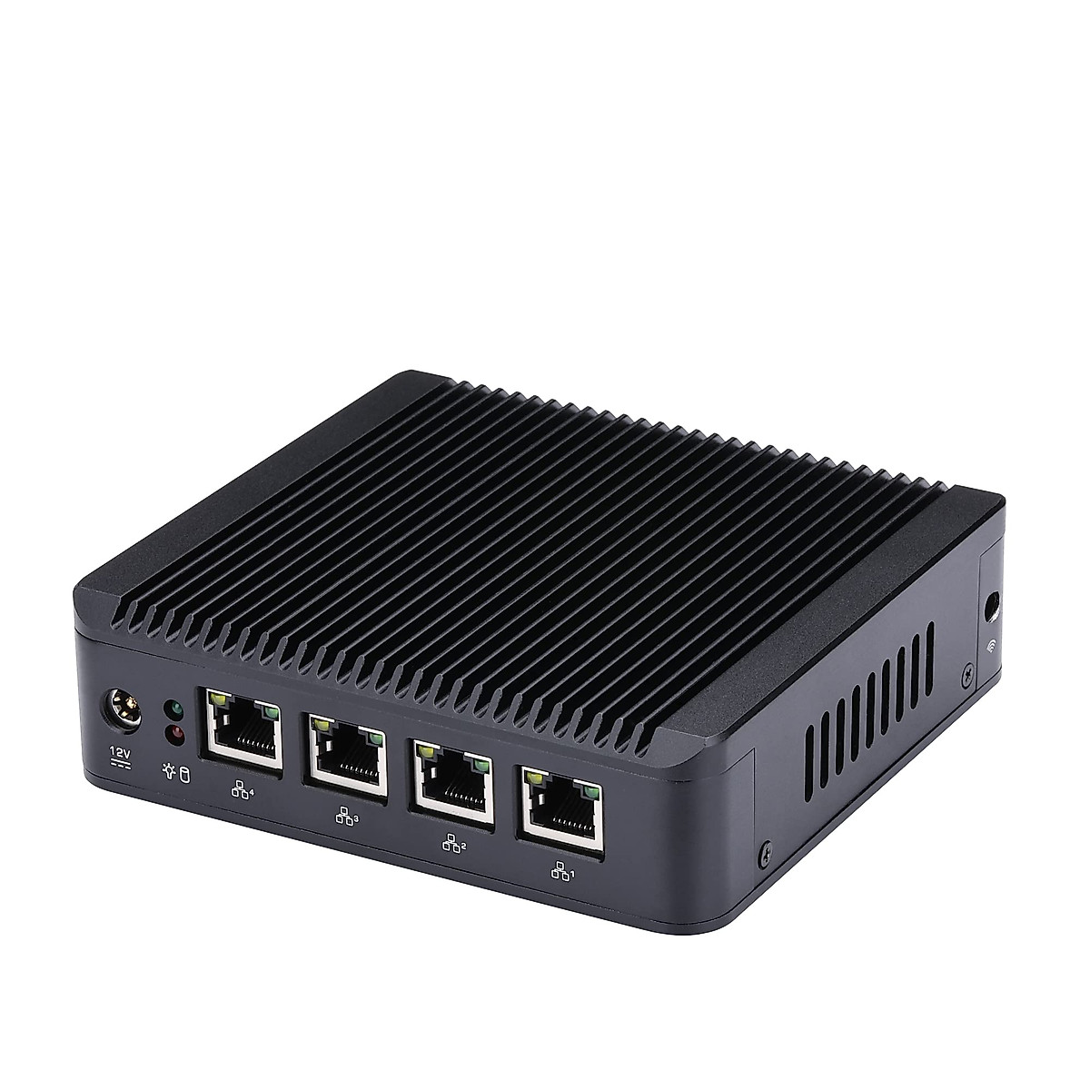 Best pc Qotom-Q190G4-S01 with celeron J1900 X86 2.42 GHz 4G ram 256G SSD 4 LAN 1080P Full HD Video Multiple Ethernet Ports