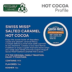 Swiss Miss Salted Caramel Hot Cocoa, Keurig Single Serve K-Cup Pods, 60 Count