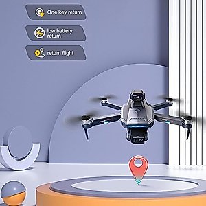 RKSTD Drone With Camera For Adults - HD FPV RC Drone, Without Obstacle Avoidor, Foldable RC Drone Altitude Hold, Headless Mode, Brushless Motor, Follow Me, Gift For Adult Beginners