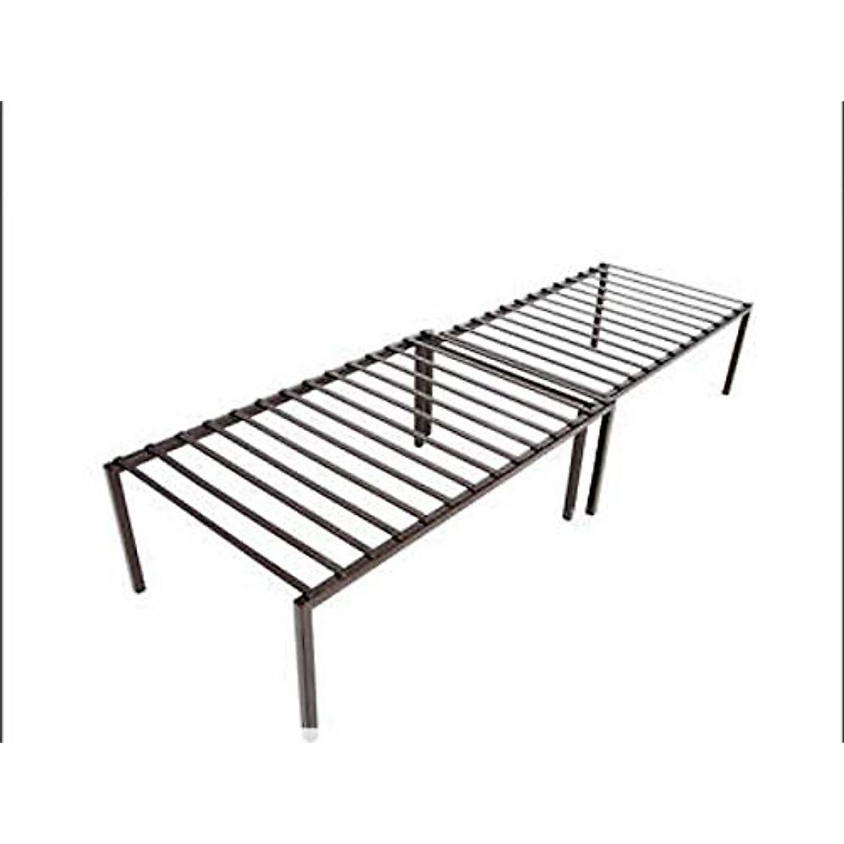 Shelf Organizer 4 piece Extendable Bronze - Smart Design