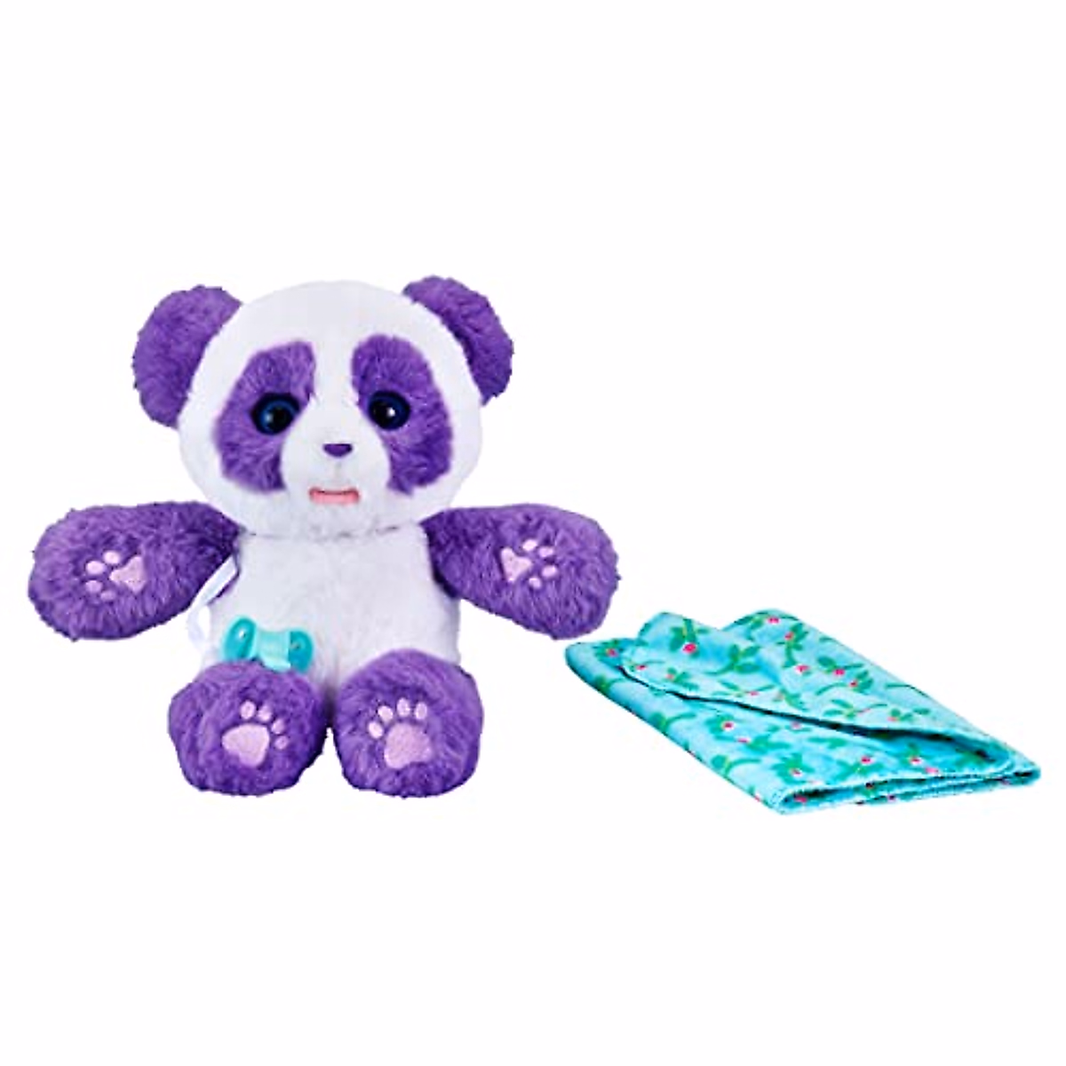 Little Live Pets - Cozy Dozys: Petals The Panda | Interactive Plush Toy Panda. 25+ Sounds and Reactions. Magical Eye Movement. Blanket, Pacifier for Kids Ages 4+