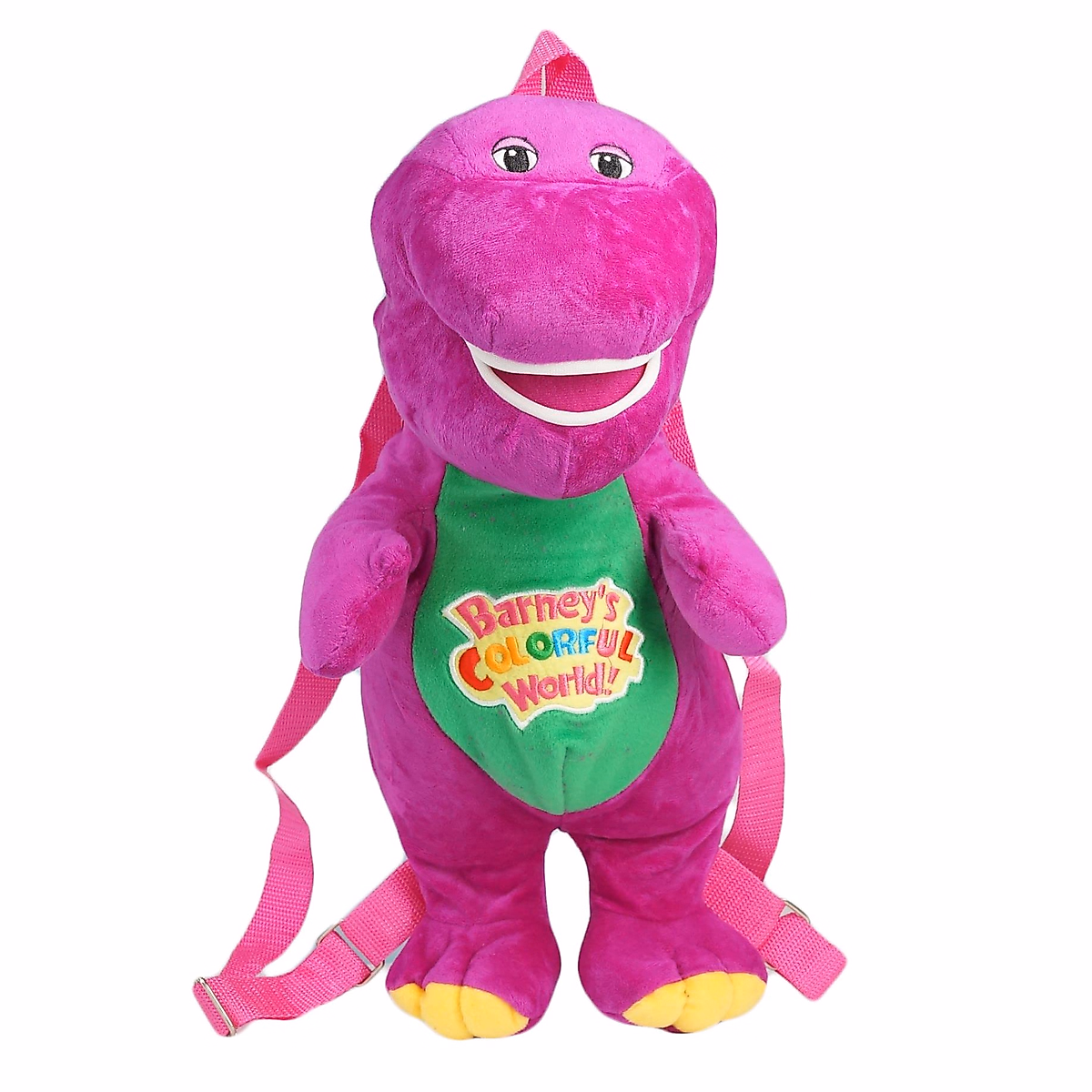 faqhuv Barney Purple Dinosaur Back-Pack Colorful World Plush Soft Animal