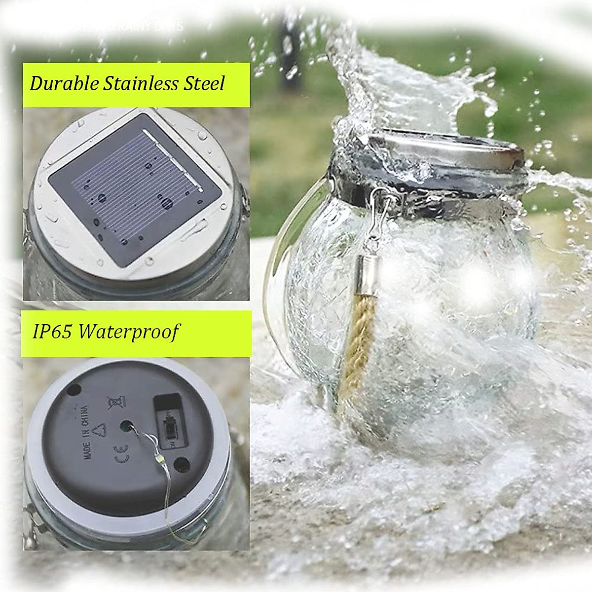 LANSCARE Solar Lanterns Lights Outdoor Decorative Solar Waterproof for Home Garden Yard Patio Outdoor Wedding Birthday Party Decorations (Fantasy Star, 2pack)