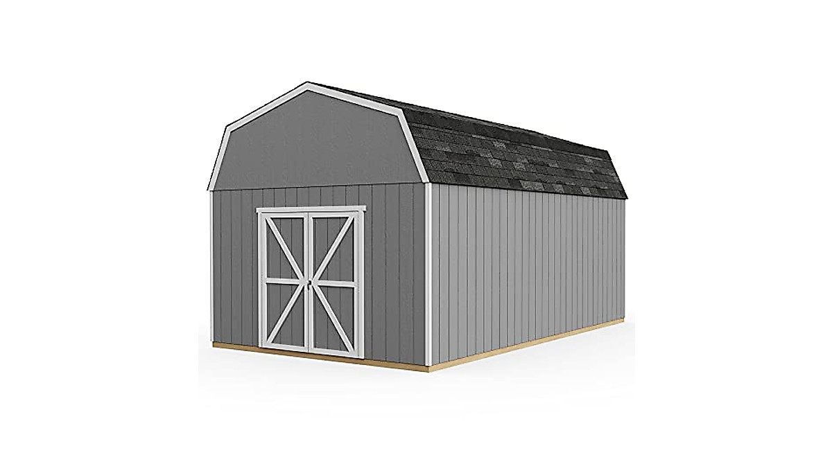 Handy Home 12x20 Wooden Storage Shed for DIY Assembly