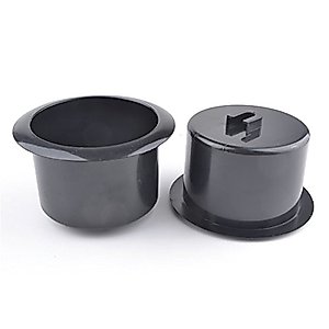 luzen 2 Pcs Black Plastic Recliner-Handles Replacement Cup Holder Insert for Sofa Boat Rv Couch Recliner Car Truck Poker Table
