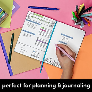 PAPERAGE Dotted Journal Notebook, (Blue), 160 Pages, Medium 5.7 inches x 8 inches - 100 GSM Thick Paper, Hardcover