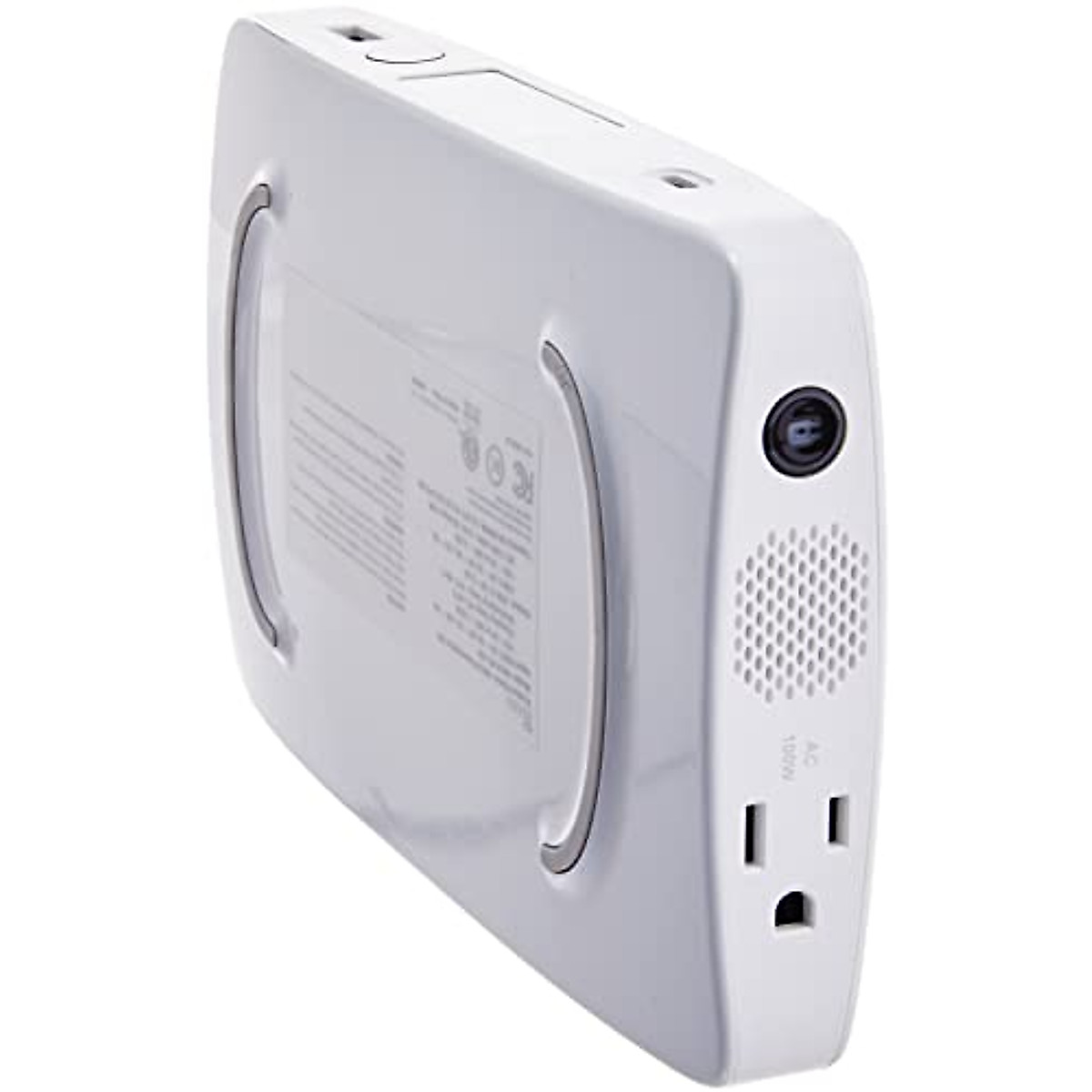 HALO Power Station 100, Portable 110VAC/100Watt w/AC Outlet, USB Ports, Wireless Phone Charging Station, Floodlight, Carry-on Approved, Pearl White