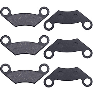 MWMNUN Front and Rear Brake Pads Compatible with Polaris Sportsman 850 800 550 500 X2 XP Touring 2009 2010 2011 2012 2013 2014 2015 2016 2017 2018