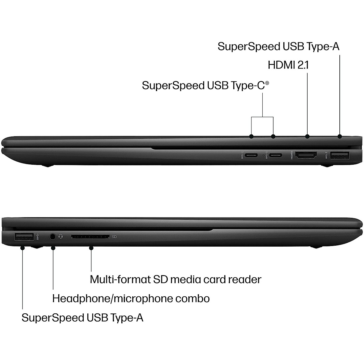 HP Envy x360 2-in-1 15.6" FHD Touchscreen Laptop, AMD Ryzen 5 5625U, 16GB RAM 256GB SSD, Wi-Fi, Bluetooth, HDMI, Webcam, Backlit Keyboard, Windows 11 Home, Black