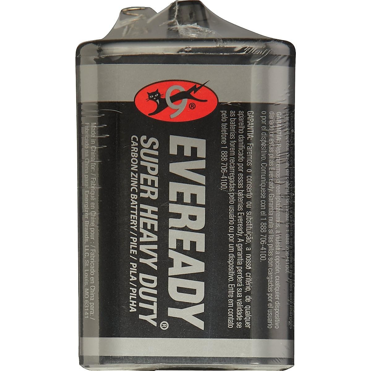Eveready 1209 6 Volt Super Heavy Duty Lantern Battery Each
