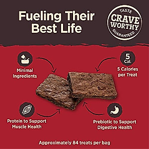Wellness CORE Power Packed Dog Treats (Previously Pure Rewards), Grain-Free Tender Jerky Treats, Made in USA (Beef Recipe, 4-Ounce Bag)