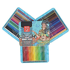 Hztyyier Artist Drawing Pencils Coloring Pencils Set Art Craft Supplies, 72 Colored Pencils for Beginners Artist Pencils Drawing Media