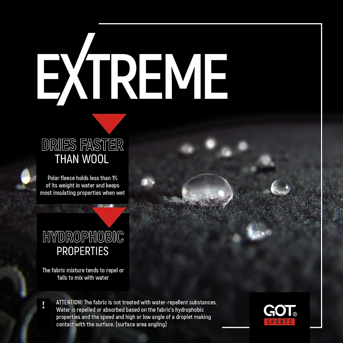 GOT Sports Polar Fleece Neck Warmer - Double-Layer Winter Ski Face Mask - Neck Scarf for Skiing, Snowboarding, Running (Black)