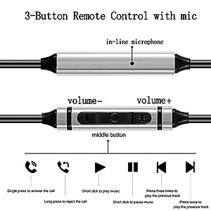Audio Replacement cable Compatible for Sol Republic Master Tracks HD,Tracks HD2,Sol Republic V10 V12,Sol Republic X3 Headphones, in-line Mic Control Headphone Cord Works on iOS/Android/Xiaomi(4.6ft)