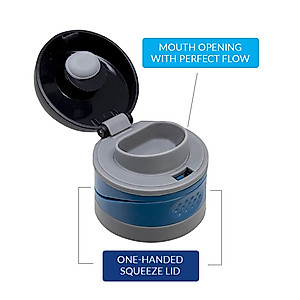 MIRA 16 oz Lightweight Insulated Travel Mug for Coffee, Tea - Stainless Steel One Touch Lid Tumbler - Keeps Hot or Cold - White