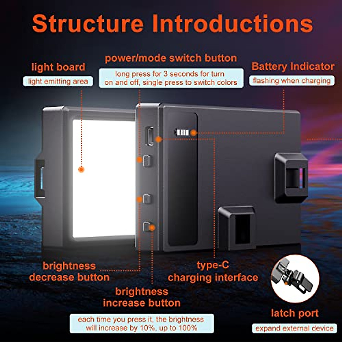 Eicaus Rechargeable Selfie Light with Clip and Adapter for Phone＆Camera-Perfect for TikTok, Selfie, Video Conference-Compatible with iPhone,Android,iPad,Laptop-Portable LED Light for Photos and Videos