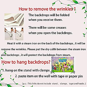 Vinyl Photography Backdrop Cartoon for Children Happy Birthday Party Banner Decoration Photo Booth Studio Props Animation Spongebob Patrick Start Photo Background Baby Shower Cake Table 5x3ft