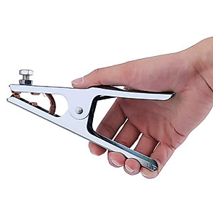 Bolsen 2pcs 300A/500A/800A Earth Ground Cable Clip Clamp Welding Manual Welder Electrode Holder Welding Processing Ground Clamp Professional Tools (300A)