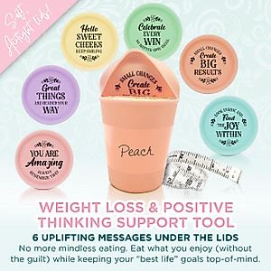 KOYAIRE Portion Control Ice Cream Containers for Homemade Ice Cream (6 oz. Each, 6 Pack), Airtight Food Storage Containers with Lids, Single Serving Mini Freezer Cups for Adults and Kids, Snack Size