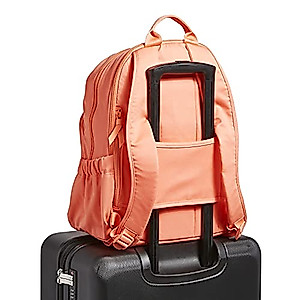 Vera Bradley Women's Cotton Campus Backpack, Desert Flower Pink - Recycled Cotton, One Size